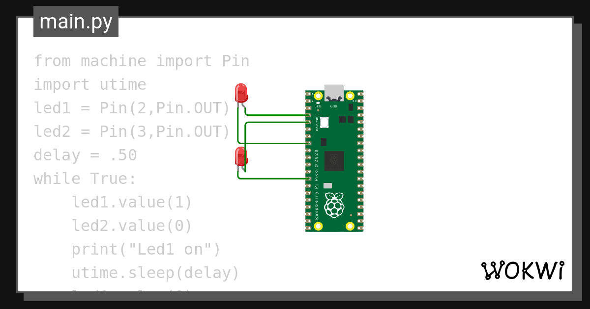 Led Blinking 3 Wokwi Esp32 Stm32 Arduino Simulator 8186