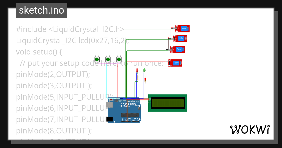 Arduino pneumatic ditdit - Wokwi ESP32, STM32, Arduino Simulator