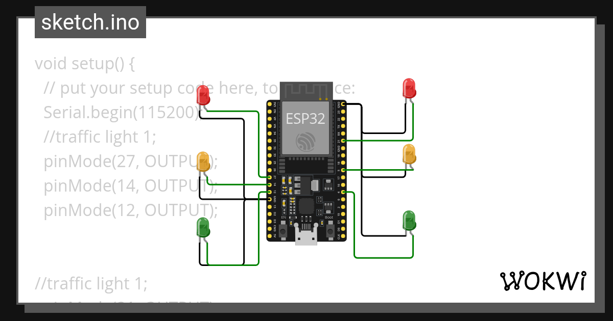 Task 2 - Wokwi ESP32, STM32, Arduino Simulator