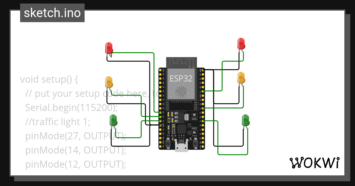 Task 2 - Wokwi ESP32, STM32, Arduino Simulator