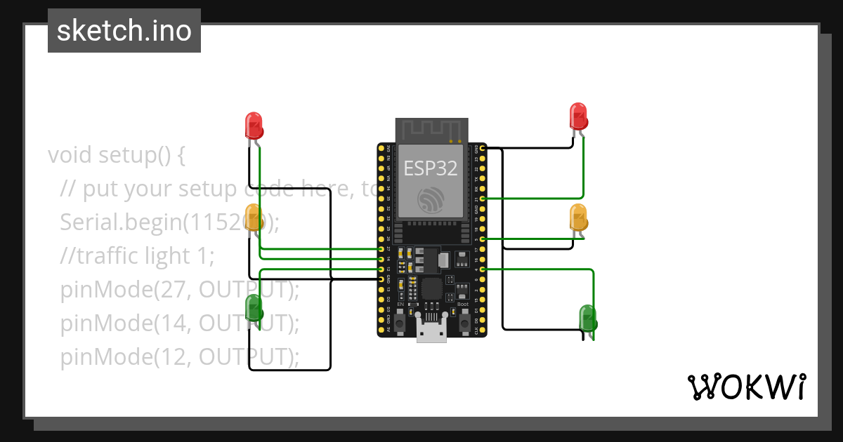 task 2 - Wokwi ESP32, STM32, Arduino Simulator
