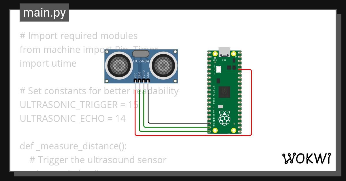 ultrasonic - Wokwi ESP32, STM32, Arduino Simulator
