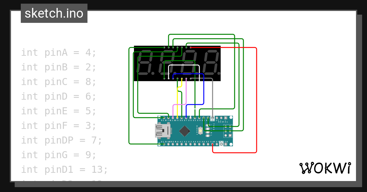 Sevenseg Zizi Wokwi Esp32 Stm32 Arduino Simulator 3979