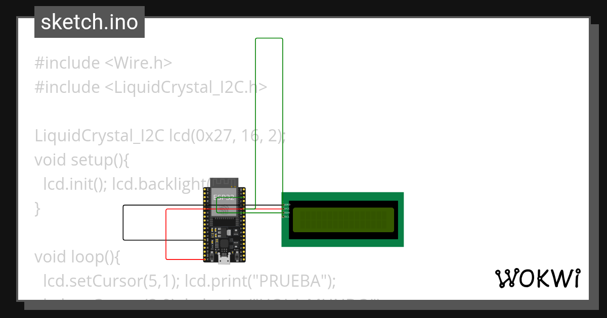 Pantalla Lcd Wokwi Esp32 Stm32 Arduino Simulator 9525