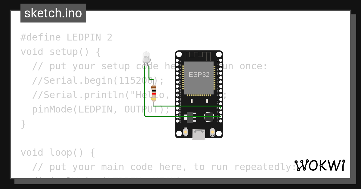 Simulacion 1 - Wokwi ESP32, STM32, Arduino Simulator Simulacion 1 - Wokwi ESP32, STM32, Arduino Simulator