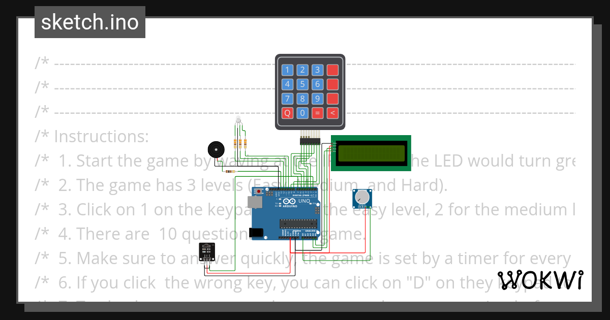 SpeedMath Game Copy (2) - Wokwi ESP32, STM32, Arduino Simulator