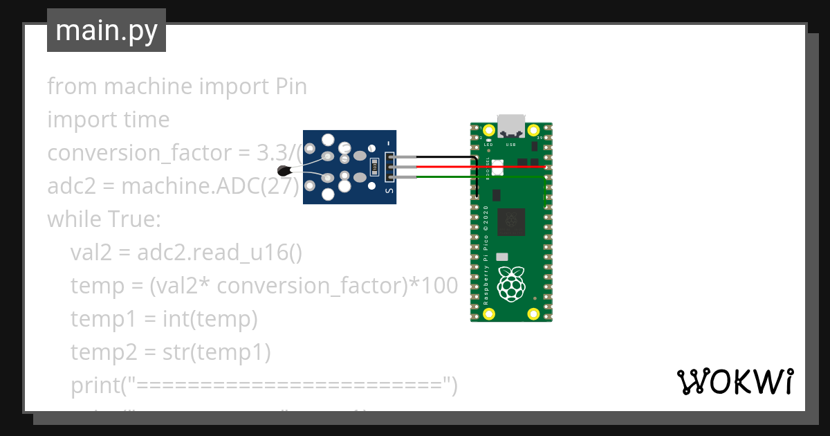 Temperature Sensor Wokwi Esp32 Stm32 Arduino Simulator 