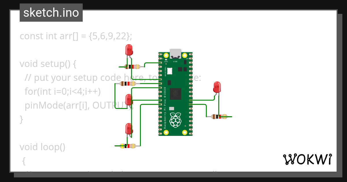 1st5led Wokwi Esp32 Stm32 Arduino Simulator 1944
