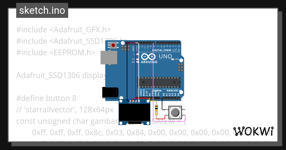 anime display - Wokwi ESP32, STM32, Arduino Simulator