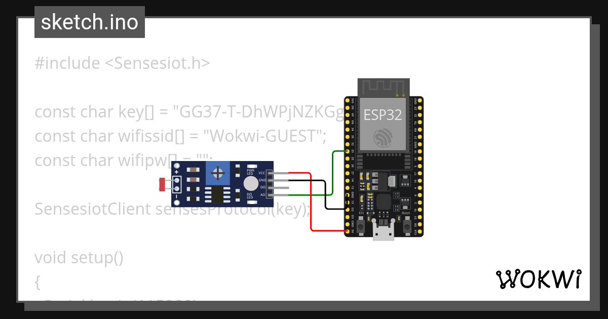 จำลองวัดค่าความชื่นในดิน Wokwi Esp32 Stm32 Arduino Simulator