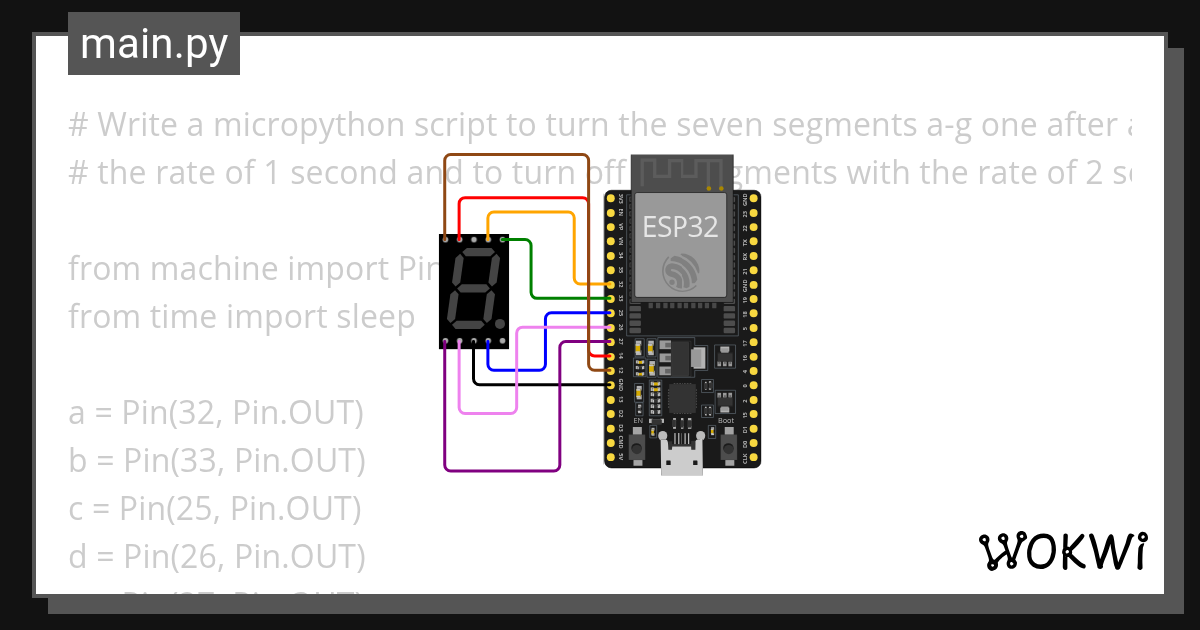 up and down counter - Wokwi ESP32, STM32, Arduino Simulator