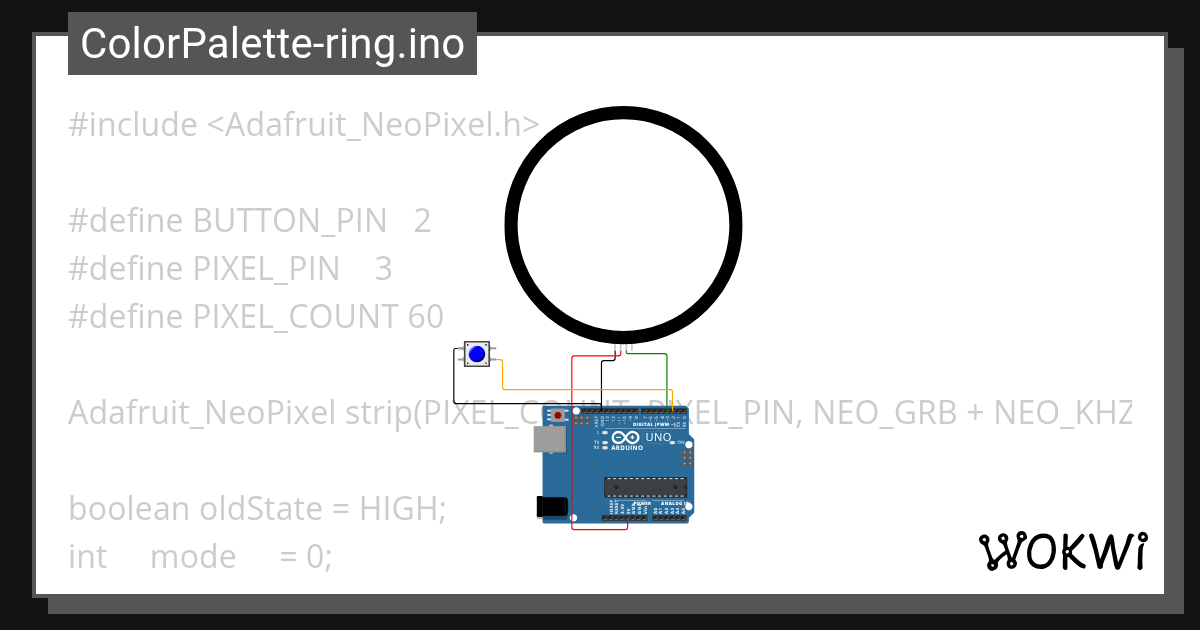 ColorPalette-ring.ino Copy - Wokwi ESP32, STM32, Arduino Simulator ColorPalette-ring.ino Copy - Wokwi ESP32, STM32, Arduino Simulator