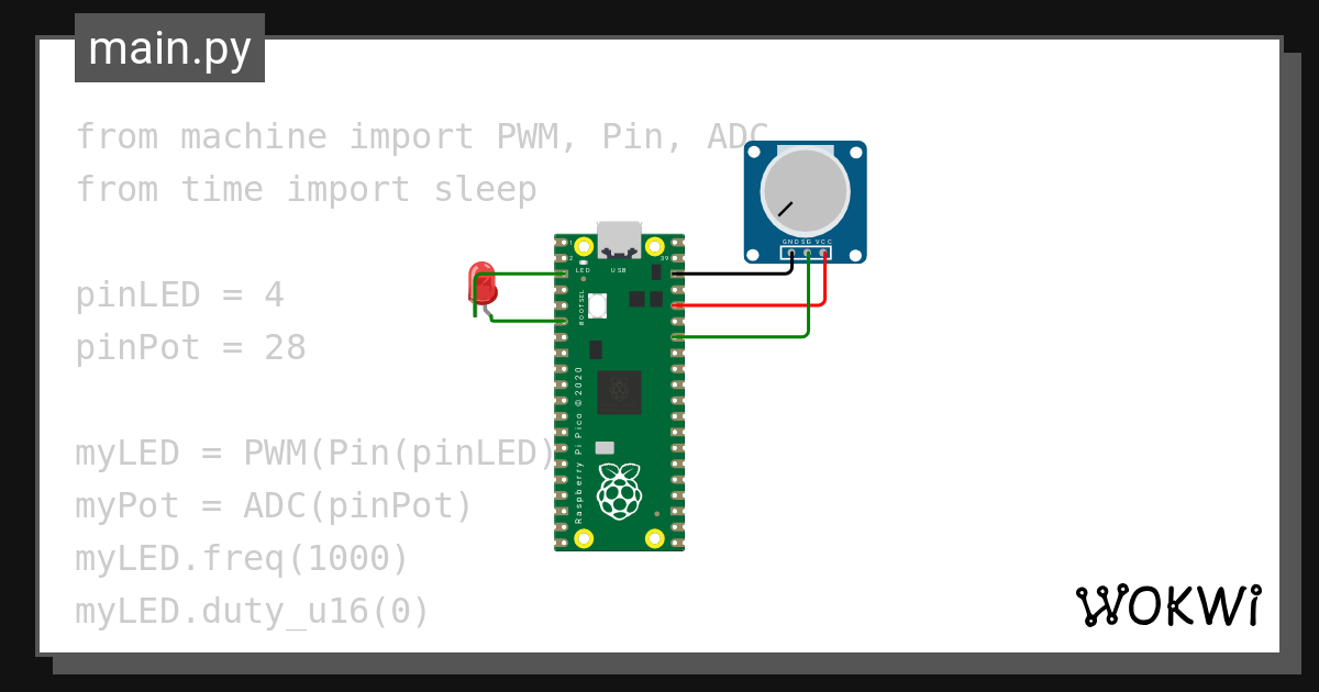Led Control W Potentiometer Wokwi Esp32 Stm32 Arduino Simulator 9295