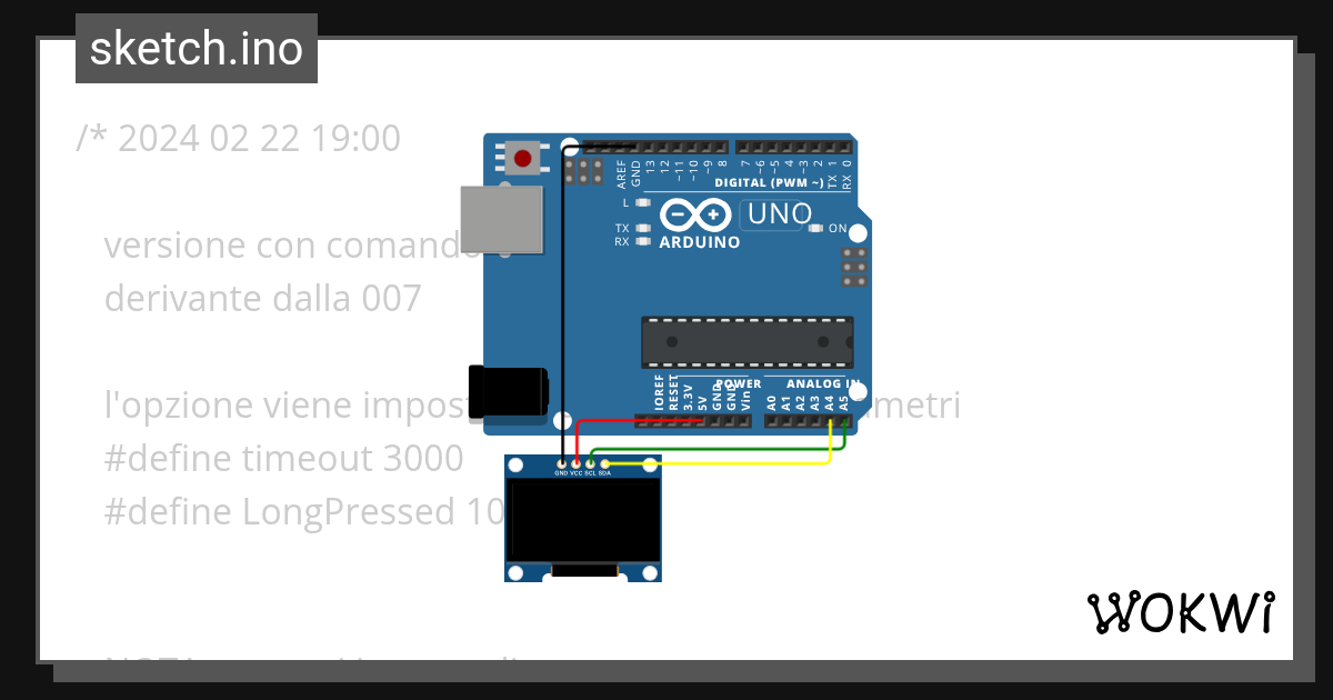 Andrea - Wokwi ESP32, STM32, Arduino Simulator