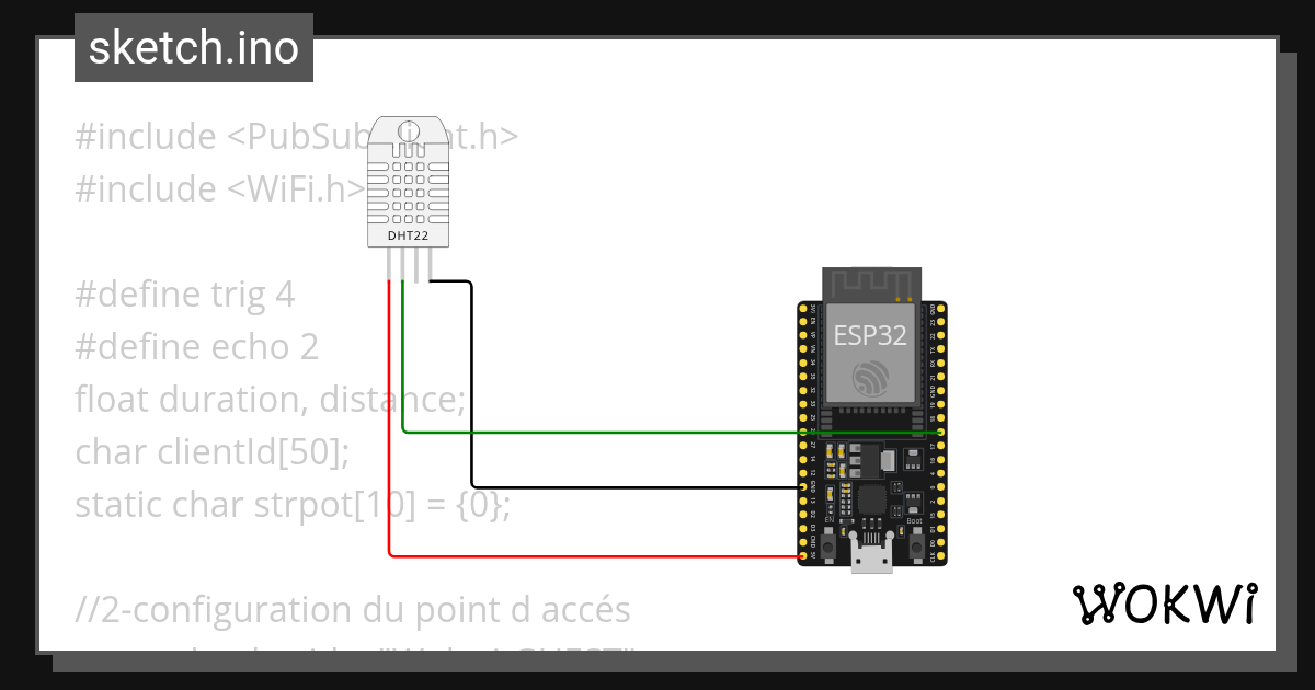 DH22 THINSPEAK - Wokwi ESP32, STM32, Arduino Simulator