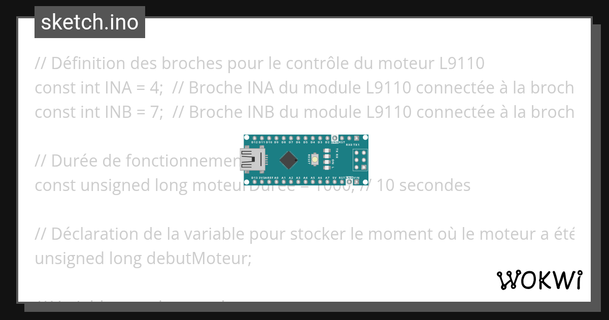 moteur elice - Wokwi ESP32, STM32, Arduino Simulator