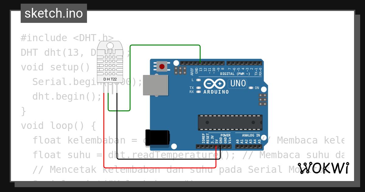 Sensor Udara Wokwi Esp32 Stm32 Arduino Simulator