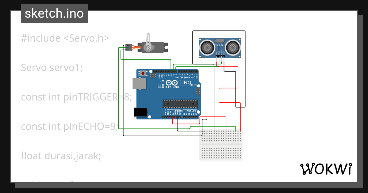 Tong Sampah Wokwi Esp32 Stm32 Arduino Simulator
