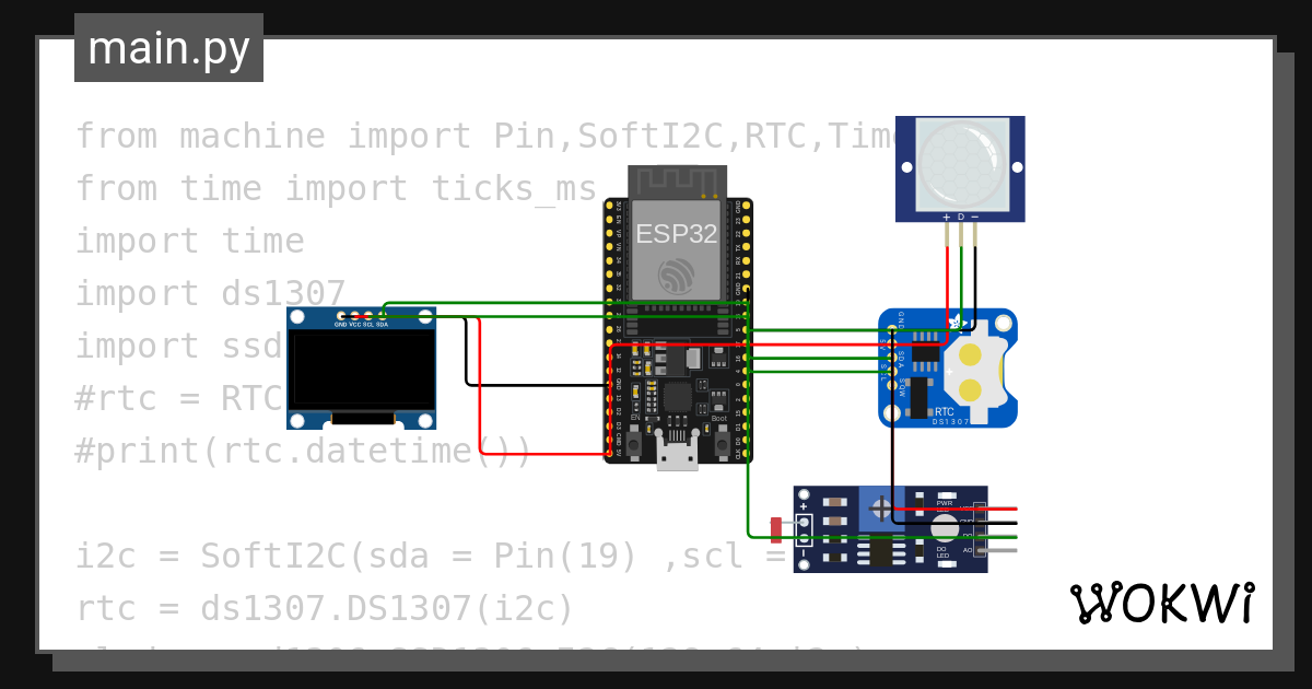 Ldr光敏电阻控制输出 Wokwi Esp32 Stm32 Arduino Simulator 