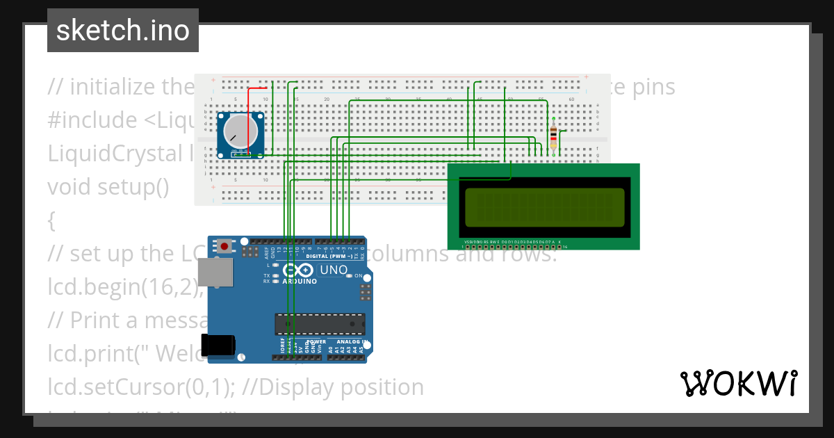 LCD - Wokwi ESP32, STM32, Arduino Simulator
