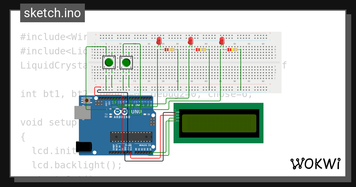 งานแก้ปลายภาค ข้อที่ 1 Wokwi Esp32 Stm32 Arduino Simulator 0307