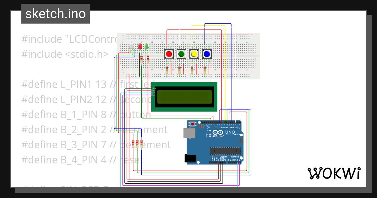 lab2.1 - Wokwi ESP32, STM32, Arduino Simulator
