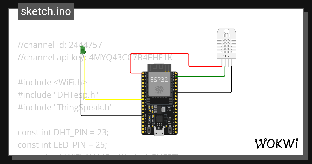 IoT Class Demo1 - Wokwi ESP32, STM32, Arduino Simulator