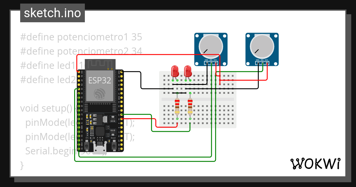 Atividade 2 Prof Ernani Wokwi Esp32 Stm32 Arduino Simulator 