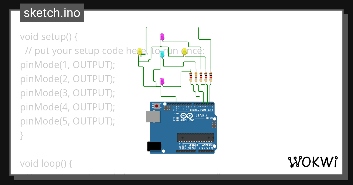 Led nyoba part 2Copy - Wokwi ESP32, STM32, Arduino Simulator