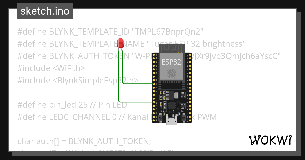 Tugas 2 ESP 32 brightness Bylink - Wokwi ESP32, STM32, Arduino Simulator