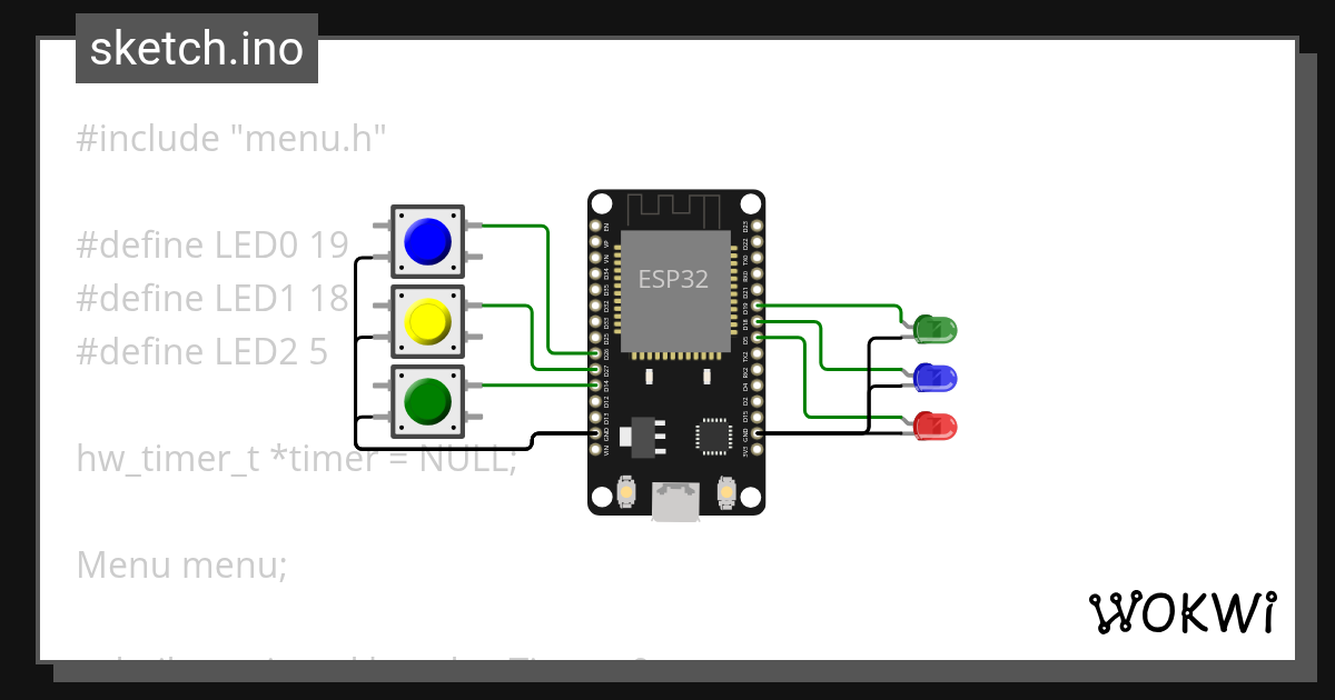 menu - Wokwi ESP32, STM32, Arduino Simulator