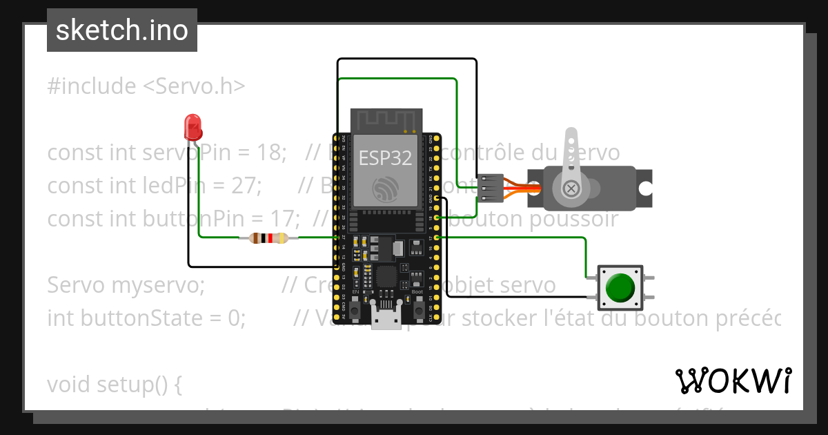 dernier experience - Wokwi ESP32, STM32, Arduino Simulator