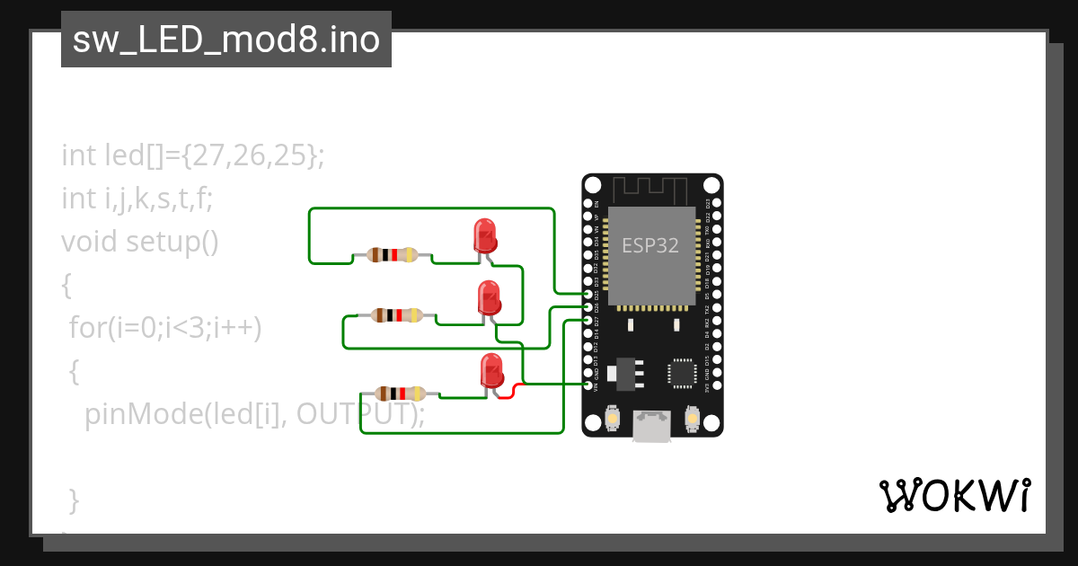 sw_LED_mod8.ino - Wokwi ESP32, STM32, Arduino Simulator
