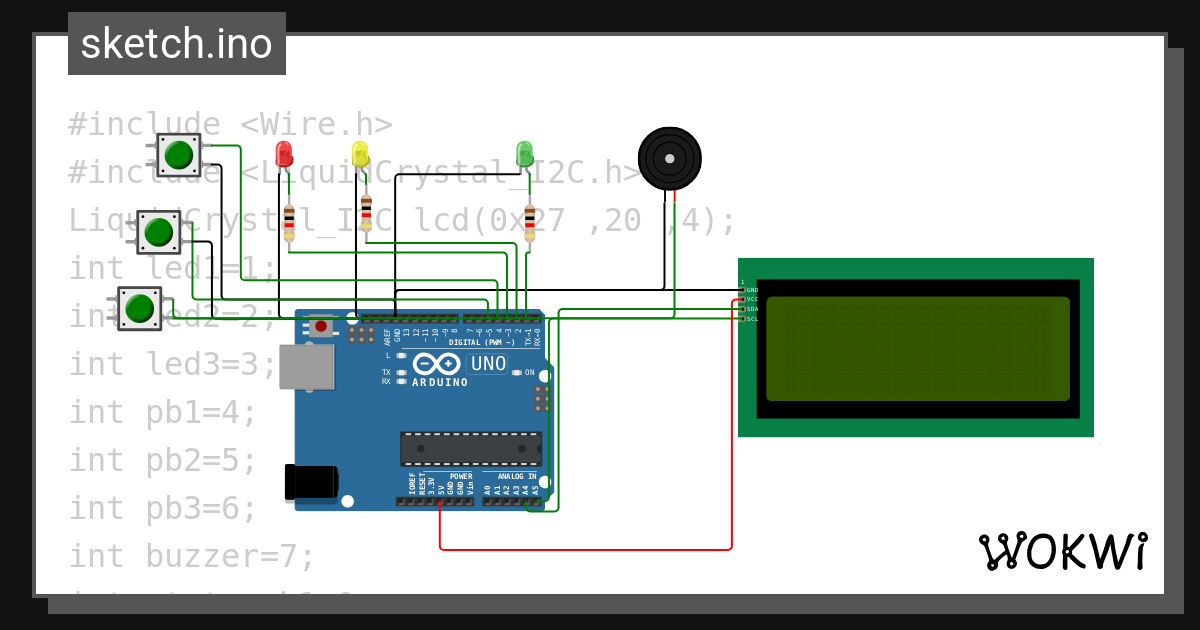 Led Lcd Buzzer Wokwi Esp32 Stm32 Arduino Simulator 5695