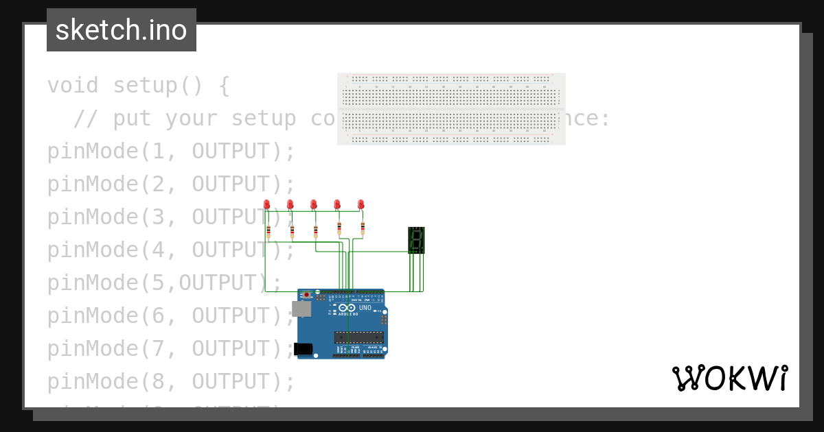 Seven And Lamp Wokwi Esp32 Stm32 Arduino Simulator 8009