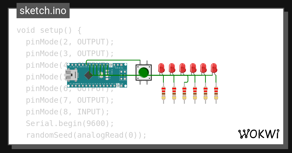 Würfel Wokwi Esp32 Stm32 Arduino Simulator 0697