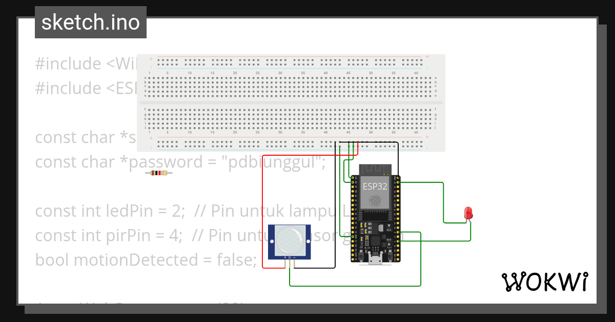 TUGAS 2 - Wokwi ESP32, STM32, Arduino Simulator