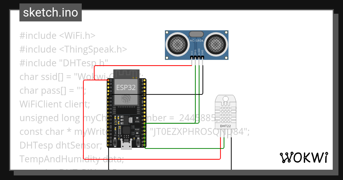 Read And Write Sensor Data Wokwi Esp32 Stm32 Arduino Simulator 