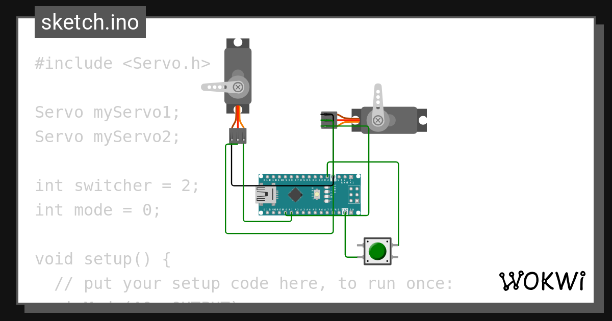Servo Test Wokwi Esp32 Stm32 Arduino Simulator