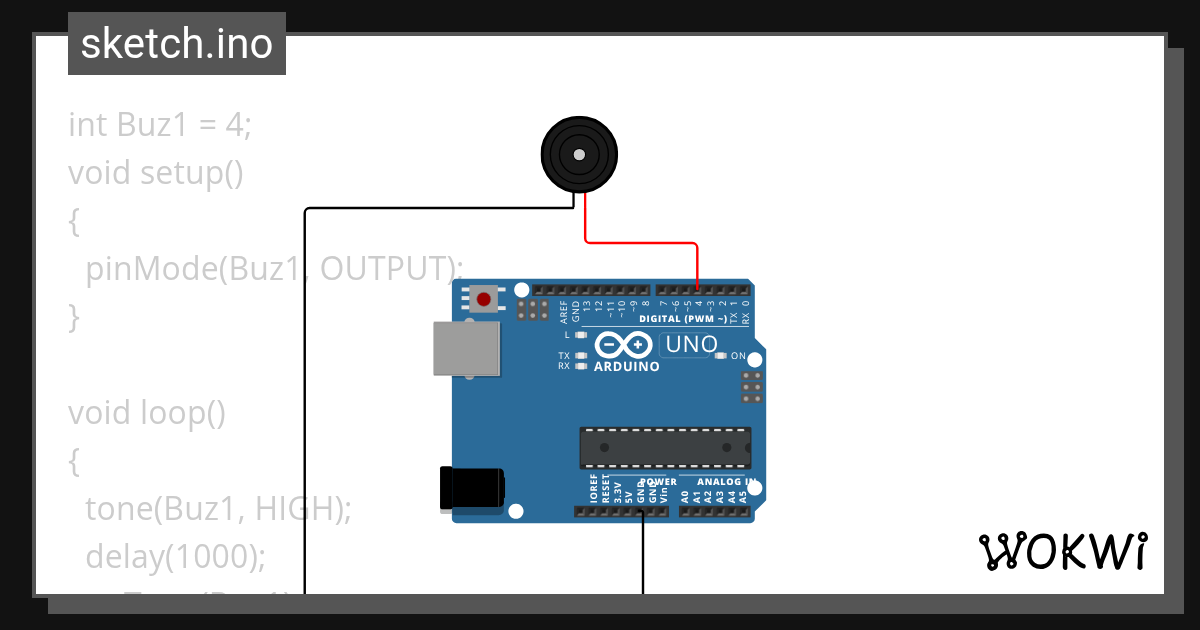 Buzzer - Wokwi ESP32, STM32, Arduino Simulator Buzzer - Wokwi ESP32, STM32, Arduino Simulator