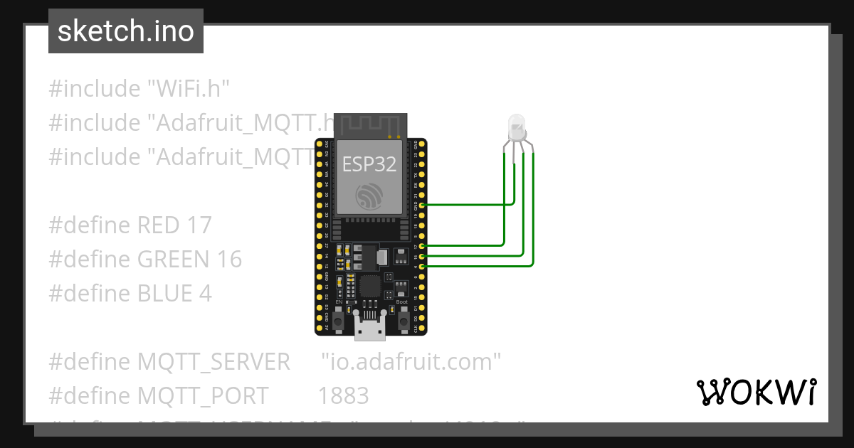 Esp 32 Mqttrgb Light Control Wokwi Esp32 Stm32 Arduino Simulator