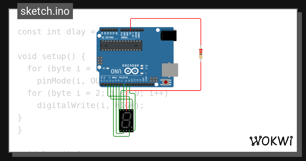 Sevseg Wokwi Esp32 Stm32 Arduino Simulator