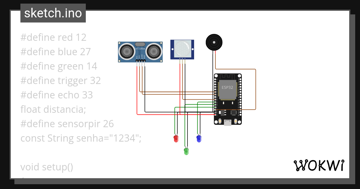 projeto 1.1 - Wokwi ESP32, STM32, Arduino Simulator