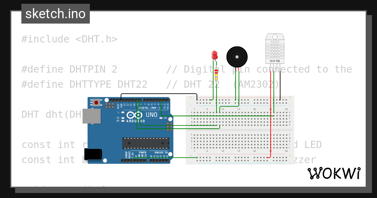 M4 Deteksisuhudankelembapanudara Wokwi Esp32 Stm32 Arduino Simulator 9810