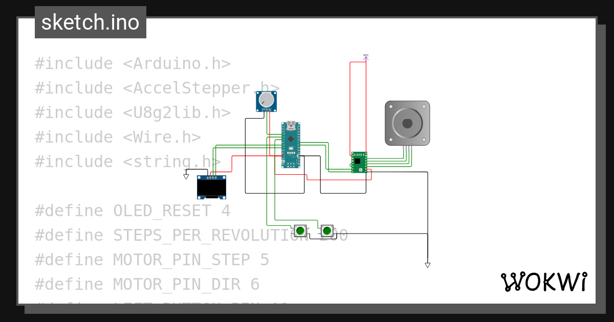 Accelstepperdisplaytaster Wokwi Esp32 Stm32 Arduino Simulator