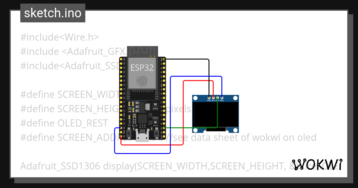 oled - Wokwi ESP32, STM32, Arduino Simulator