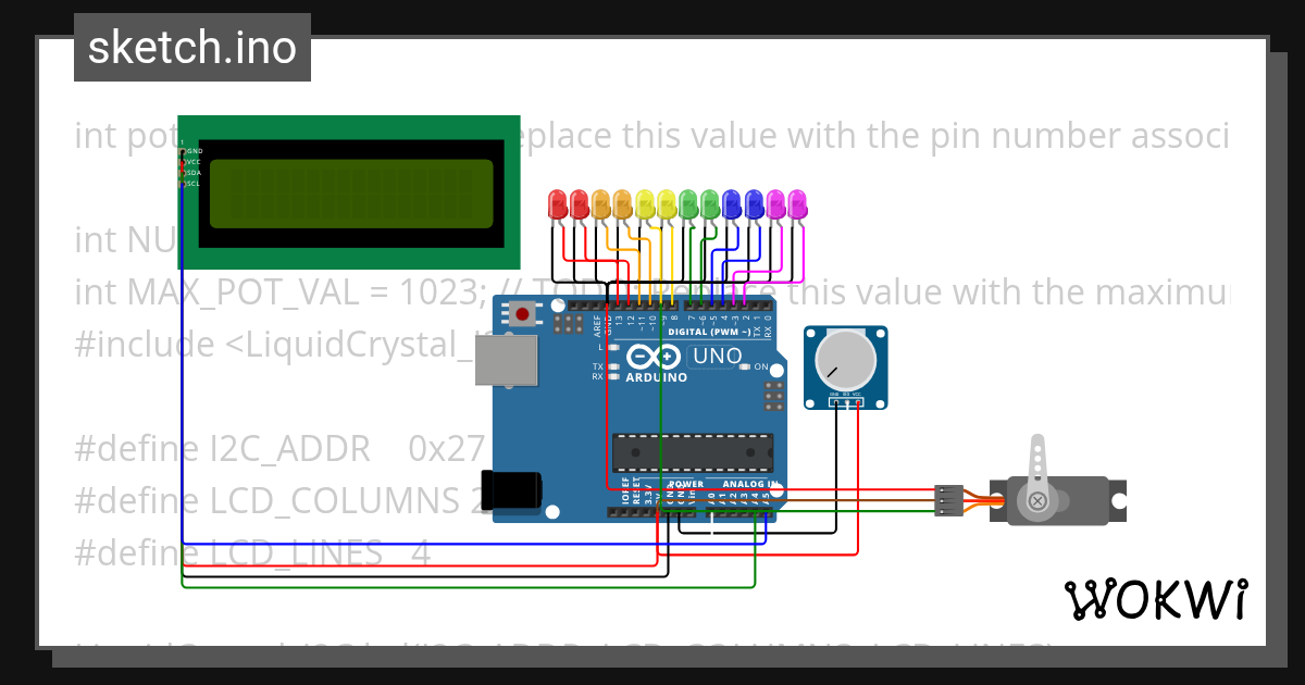 Potentiometer Programming (Student Version) Copy - Wokwi ESP32, STM32, Arduino Simulator