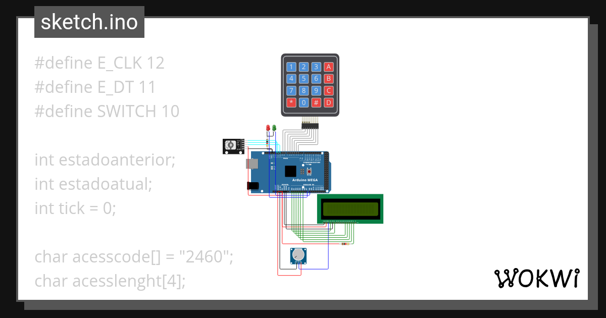 Keypad - Wokwi ESP32, STM32, Arduino Simulator