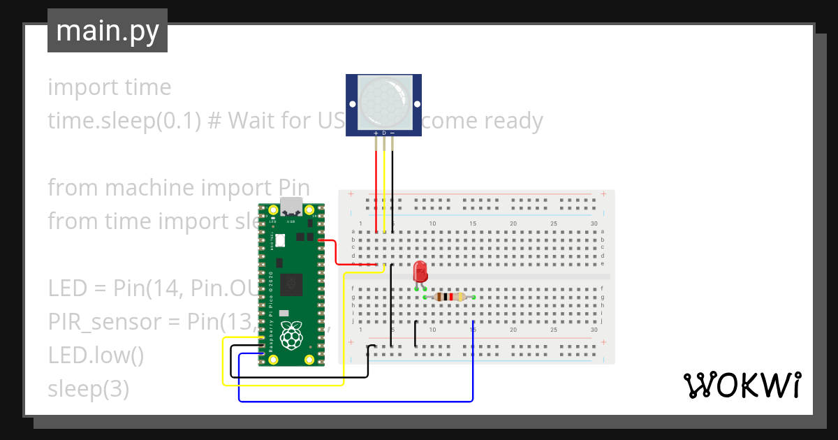 pir - Wokwi ESP32, STM32, Arduino Simulator