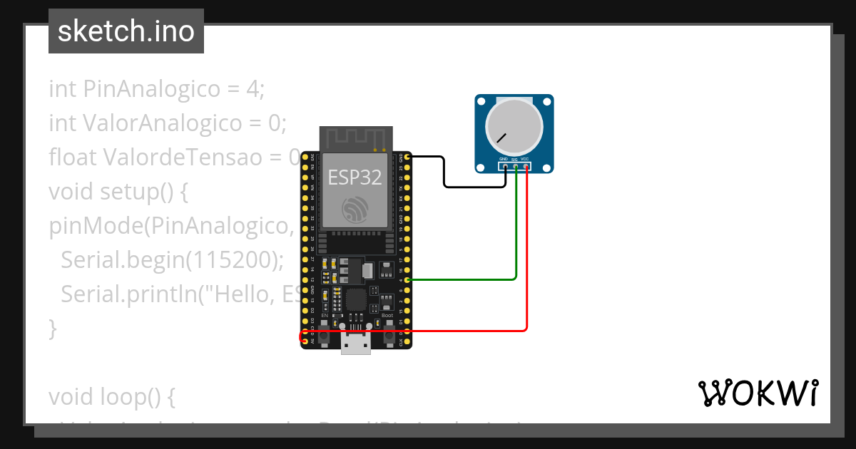 Aula 11 - Wokwi ESP32, STM32, Arduino Simulator Aula 11 - Wokwi ESP32, STM32, Arduino Simulator